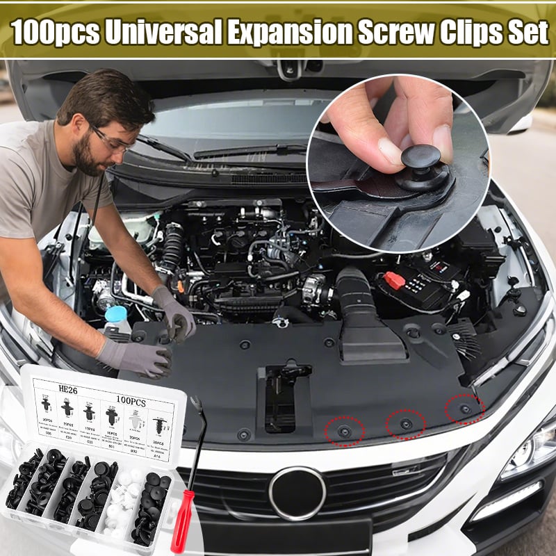 🔥 LAST DAY 49% OFF-100pcs Universal Expansion Screw Clips Set– Suitable ...